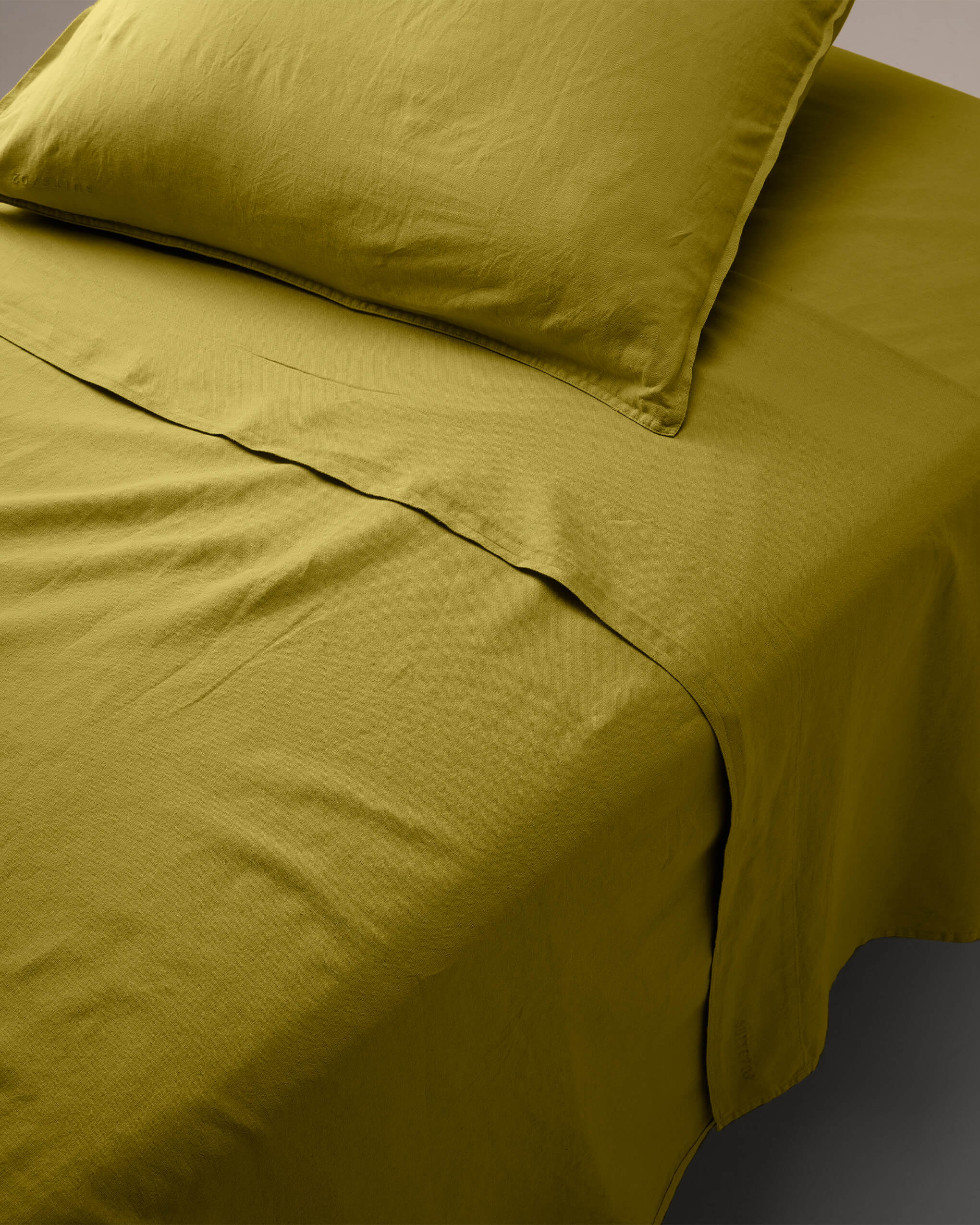 Sheet Linen Pear Green – SUITE702